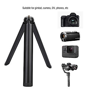 Phone Tripod Stand, Foldable Action Camera Tripod, with Anti-Slip Rubber Mat for Phone Gimbal Accessories Cameras