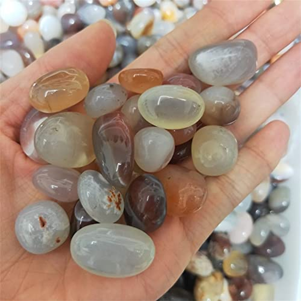 BAWHO Natural Quartz Crystal 100g Natural Carnelian Crystal Gravel Agate Stones Planting Aquarium Fish Tank DIY Material Home Office Decor QINTINYIN (Size : 100g)