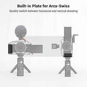 SMALLRIG Z fc Handgrip L-Shape Grip for Nikon Z fc Camera, Side Handle with 1/4"-20 Screw Mount, Retro-Style Handle with Beauty and Comfort - 3480