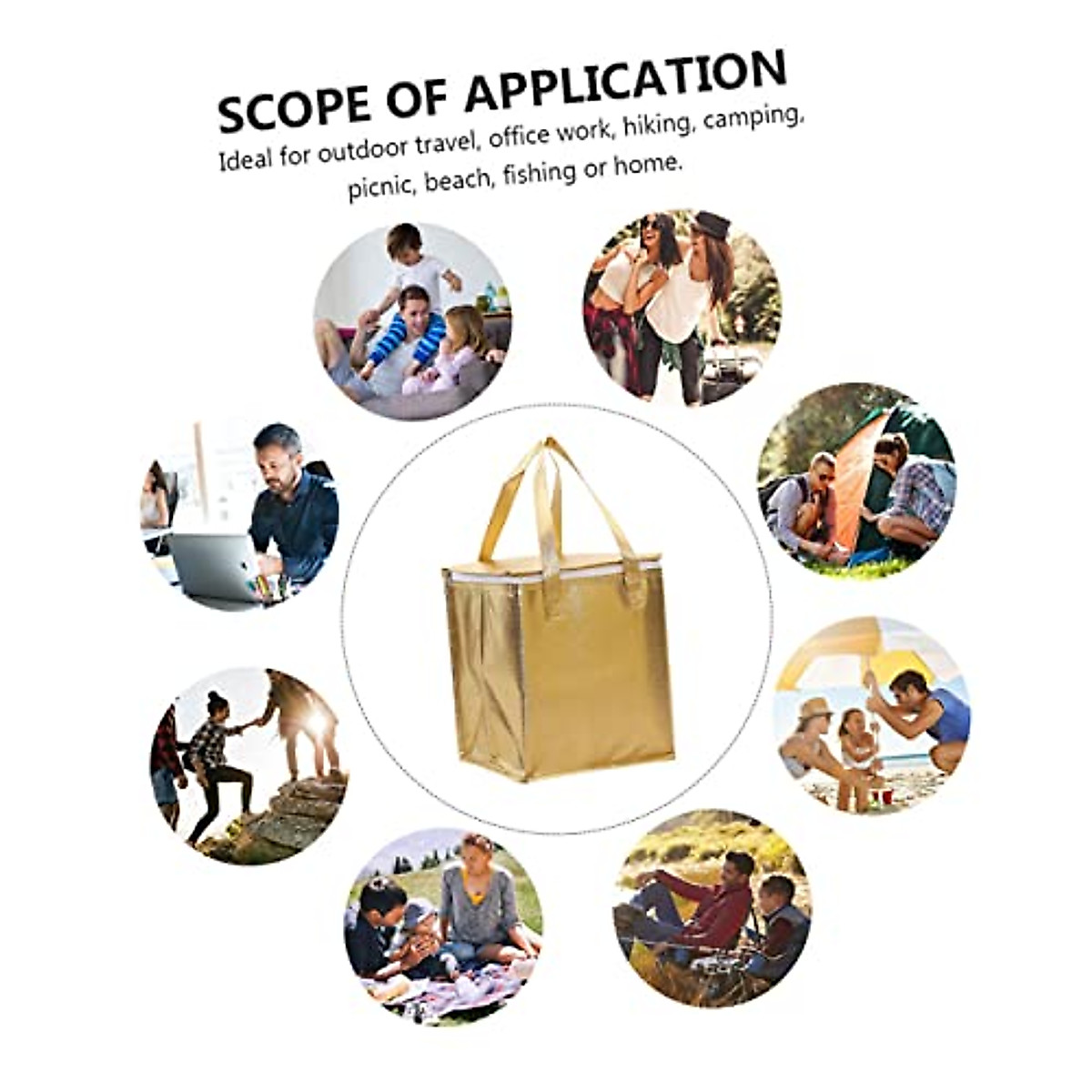 Didiseaon 2pcs Baking Tote Backpack Coolers Ice Pack for Cooler Bag Zippered Tote Take Food Bag Meal Delivery Bag Heated Delivery Cake Pizza Packaging Bag Take-out Food Bag Thermal Bag