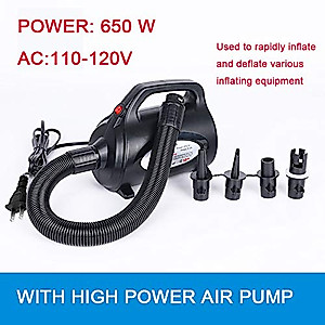 HIJOFUN Premium Air Tumble Track 20ftx3.3ftx8in Gymnastics Tumbling Mat Inflatable Tumble Track with 650W Electric Air Pump for Home Kids,Gym,Yoga,Training,Cheerleading,Outdoor,Beach,Park Blue Black