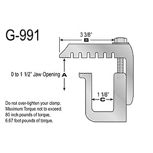 GCi STRONGER BY DESIGN G-991 Clamps for Ford Super Duty Trucks (Set of 6). Made in USA with 6000 Series Structural Aluminum to Ensure Quality and Strength. For Mounting Caps, Camper Shells, Toppers.