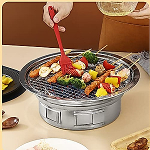 Fivebop Round Cooling Rack Stainless Steel Cross Wire Barbecue Grill Net Racks with 3 Legs for Cooking Baking Steaming (8.25 inches)