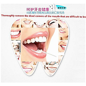 Plastic Household Teeth Cleaning Tool Curved Hook Toothpicks White (300PCS)