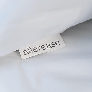 Aller-Ease Hot Water Washable Hypoallergenic Zippered Pillow Protectors, Allergist Recommended, Prevent Collection of Dust Mites and Other Allergens, Standard/Queen Sized, 2 count (Pack of 2), White