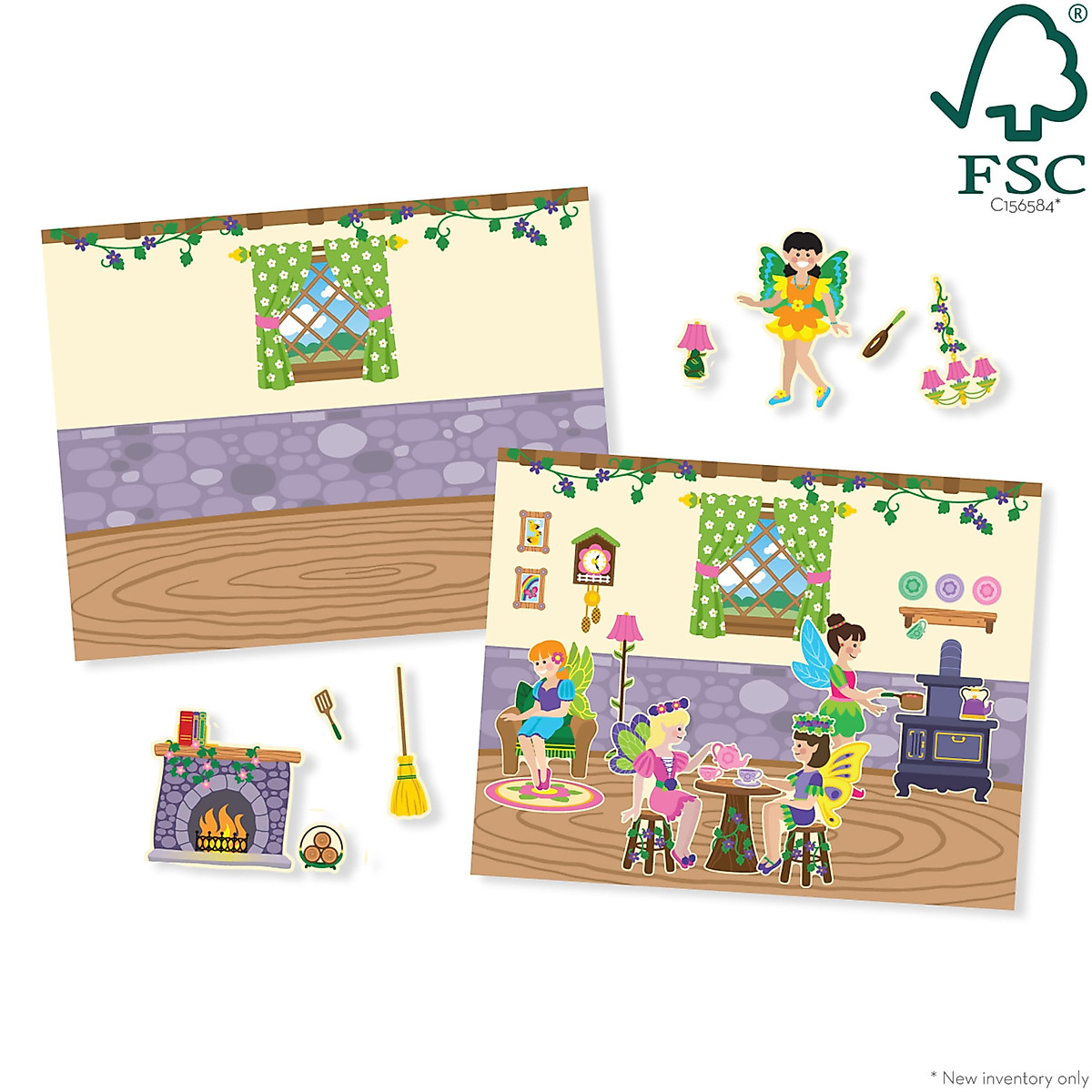 Melissa & Doug Reusable Sticker Pad: Fairies - 200+ Stickers