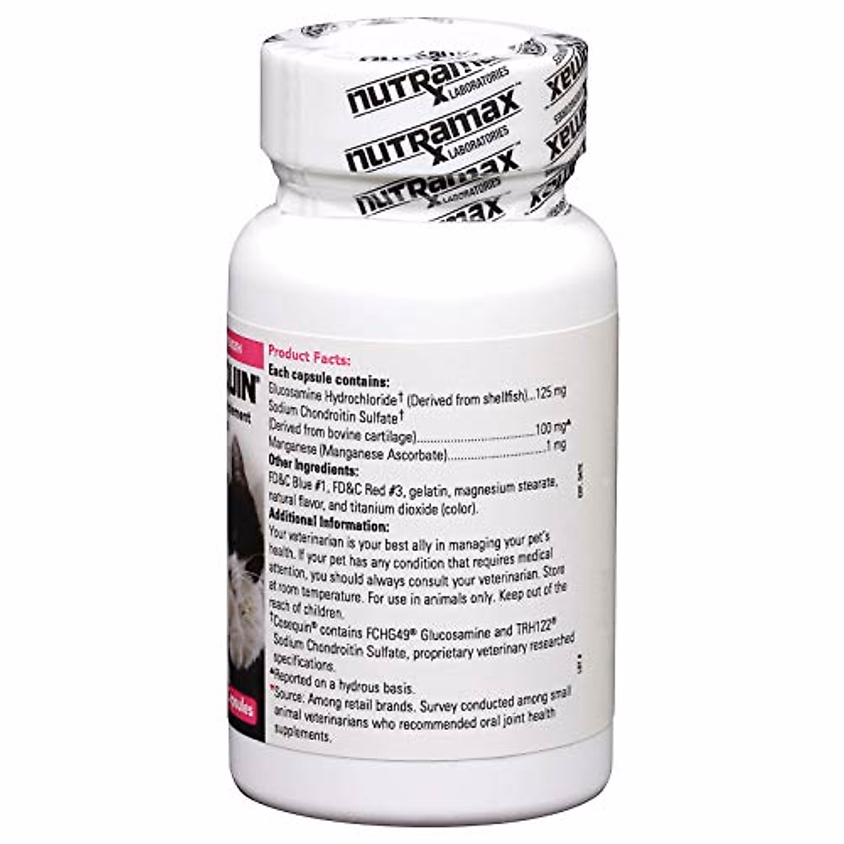 Nutramax Cosequin Joint Health Supplement for Cats - With Glucosamine and Chondroitin, 30 Capsules