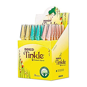 Tinkle Women's Shaver Razors, Pack of 36 | Dermaplaning Razor Tool | Skincare Party Favors Beauty Holiday Stocking Stuffers Gift
