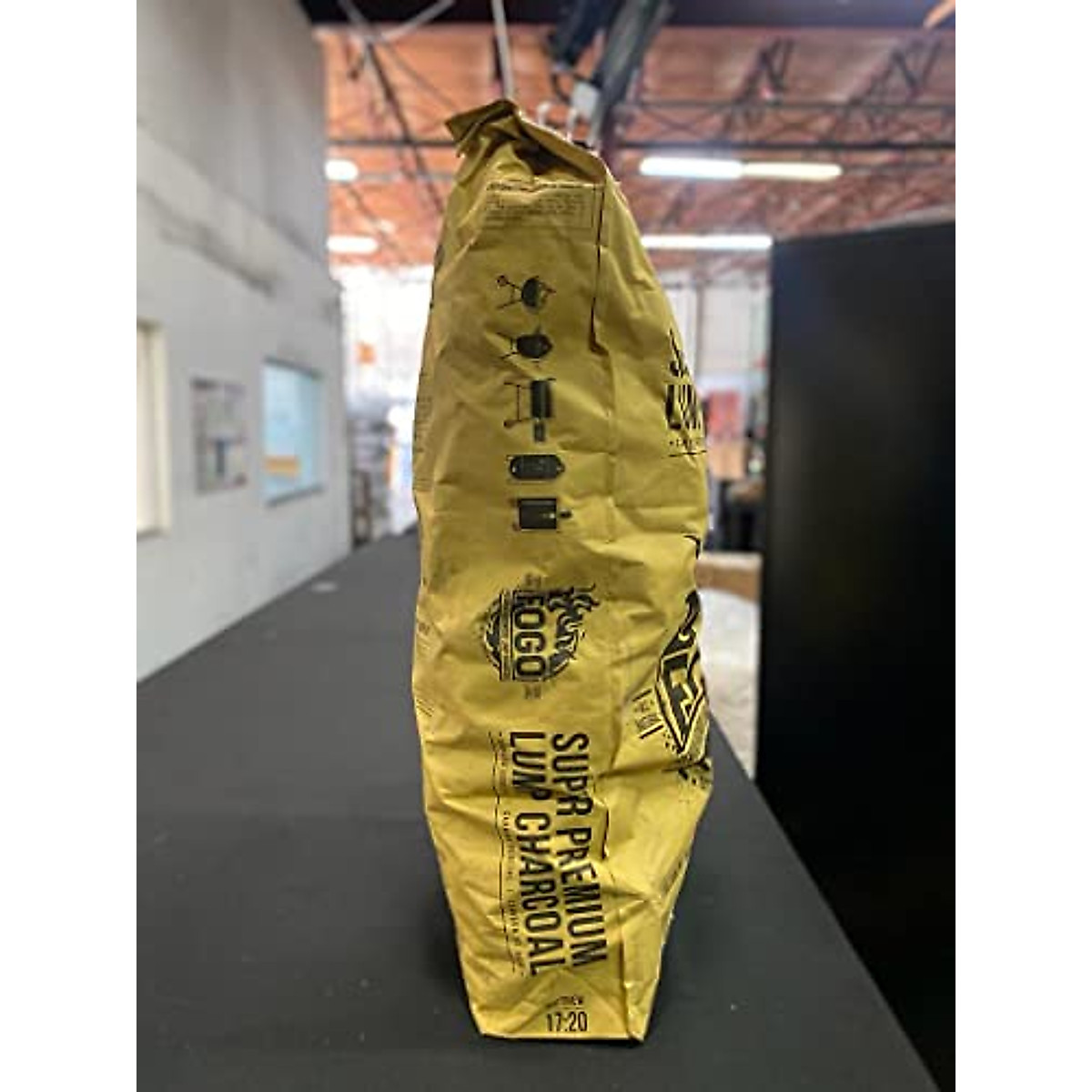 FOGO Super Premium Hardwood Lump Charcoal, Natural Large Sized Lump Charcoal, 17.6 Pound Bag and FOGO Barrel Proof Bourbon Barrel Blocks, 2 Pound Resealable Bag, Bundle