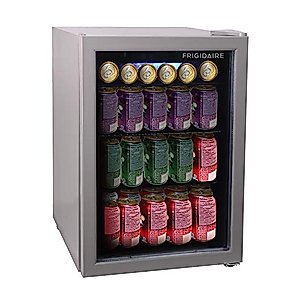FRIGIDAIRE EFMIS9000-AMZ Freestanding Beverage Center Fridge-Fits 25 Bottles OR 88 Cans, Black
