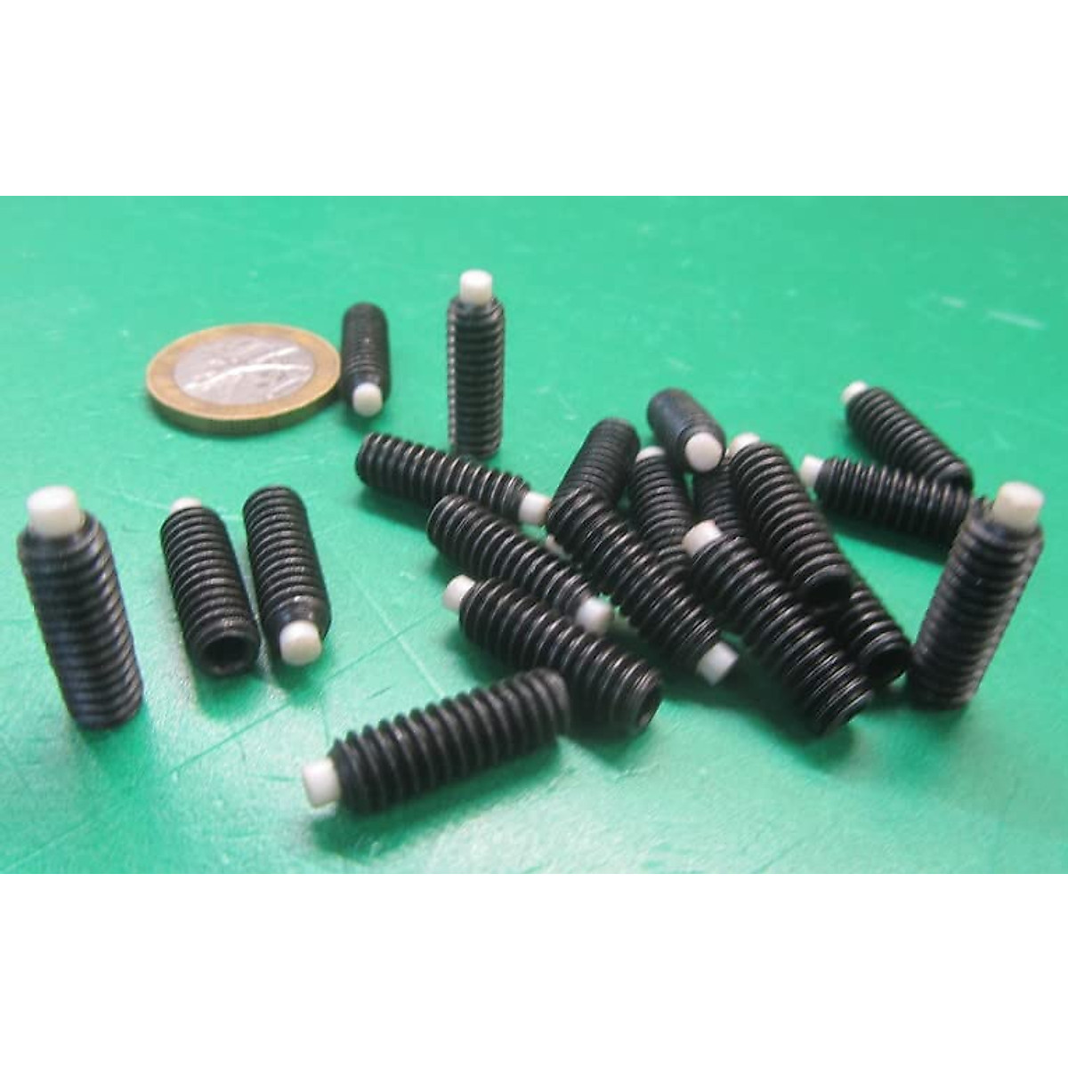 Black Oxide Steel Nylon Tip Set Screw 1/4"-20 x .750" Thread Length 20 pcs