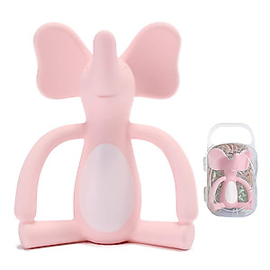 Baby Teether, Food Grade Silicone Baby Teething Toy, Infant teether chew Toy, Natural Organic, BPA Free, Multi-Texture Design Mushroom Teether, for Toddlers