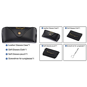 Dollger Round Sunglasses Steampunk Metal Classic Frame Mirror Lens(C1:Black Lens+ Silver Frame)