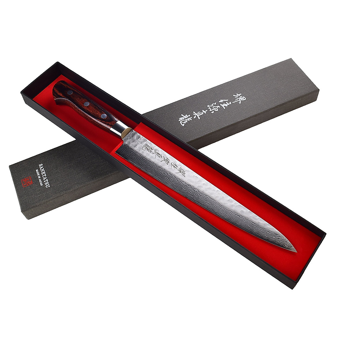 Damascus Steel Sujihiki Japanese Chef's Knife 9.4" Made in Japan