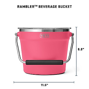 YETI Wine Set, (2) Wine Tumblers, and (1) Beverage Bucket, Tropical Pink