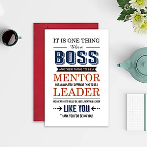 Boss Thank You Card, Unique Boss's Day Card, Boss Appreciation Card, Thank You for Being You