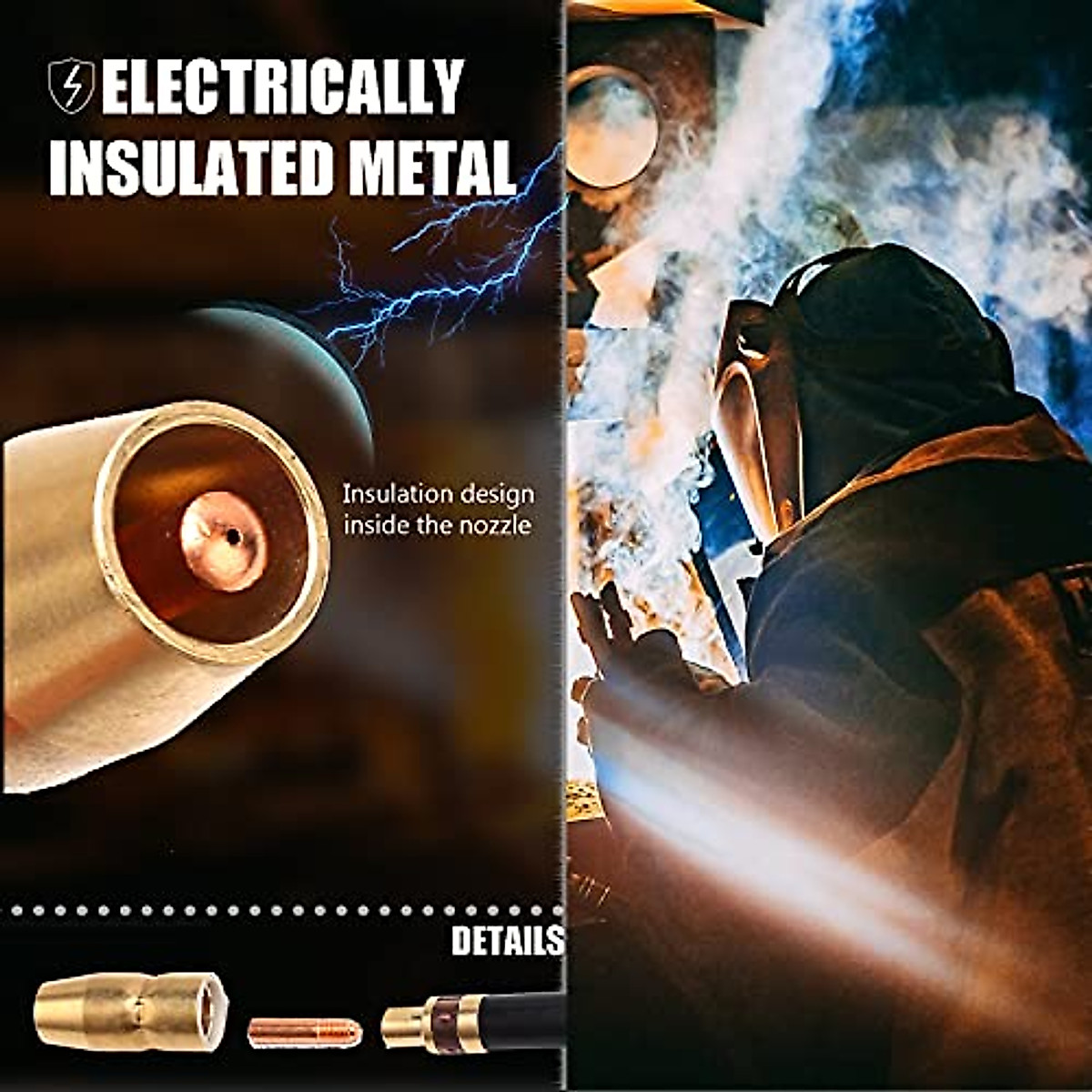 MULMART 15 FT H100S2-10 (245924) H-10 MIG Welding Gun 100Amp Welding Torch Stinger Replacement for Hobart Handler 130XL, 135, 140, 175, 187 and AutoArc XLT142 & XLT182