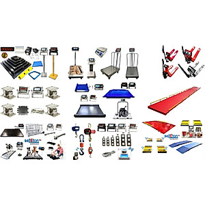 SellEton SL-5000-E-Narrow Pallet Jack Scale for European Pallet or Smaller pallets | 5000 lb x 1 lb