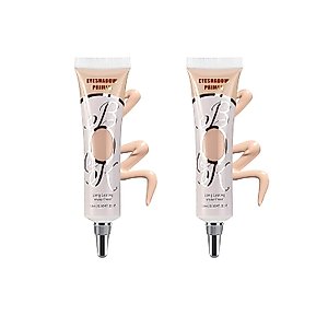 LOKFAR 2 Pack Matte Eyeshadow Primer for Oily Lids Medium Eyeshadow No Crease Eye Primer Makeup Eyeshadow Base Waterproof & Smudge-proof & Long Lasting Cream Liquid Eye-shadow for All Shadows (Set B)