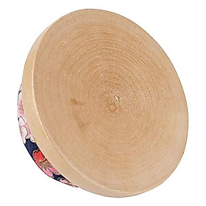 Rolybag Pin Cushion, Wooden Base Needle Pincushions Japanese Style Round Pin Cushion for Sewing Needle Holders or DIY Crafts