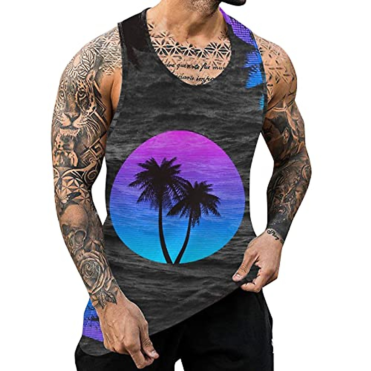 bwdbhd Men's Stringer Tank Tops Quick Dry Mesh Sleevele Gym Workout Bodybuilding Fitness Muscle T Shirts Mens Tank Top Shirts +#zyoptiop#+8