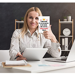 PETCEE Funny Boss Day Card for Women Men Boss Day Gifts Card for Boss from Employee Bosses Day Greeting Card for Lady Boss Her Him, National Boss's Day Gift Ideas Christmas Birthday Gifts for Male Female Boss Manager