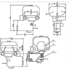 Gas Patio Heater Anti Tilt Tip Over Switch Fits for Patio and Room Heater Garden Outdoor (Anti Tilt FD4 Dump Switch)