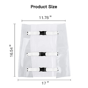 SeeFDENT Dental Chair Foot Cover Pad, Plastic Washable Clinic Unit Protector, Transparent Dustproof Mat