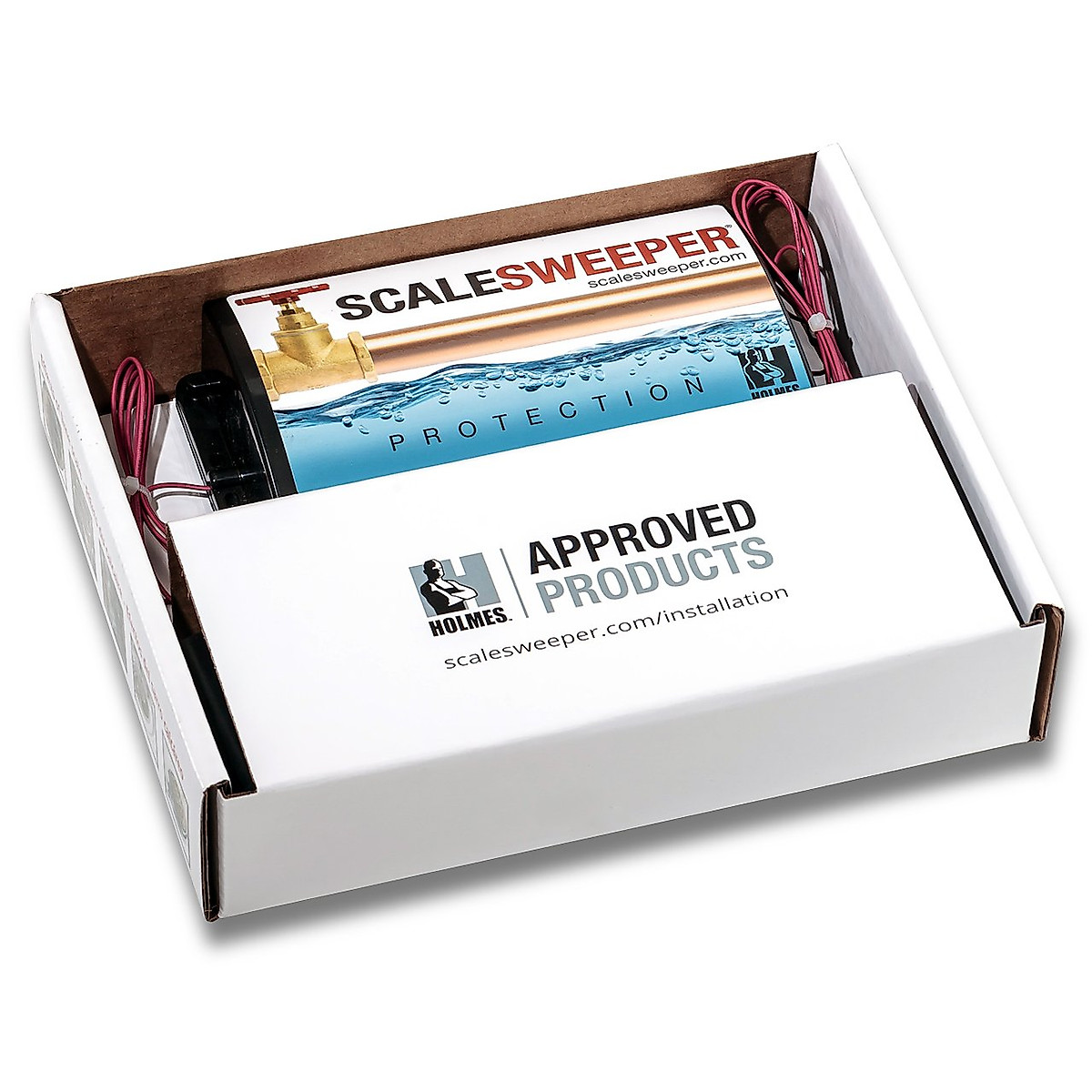 Scalesweeper Water Descaler | Electronic Water Conditioner Installs Where Water Enters Home To Protect Plumbing, Water Heater, Appliances 24/7 | Prevent Hard Water Scale & Scale Buildup