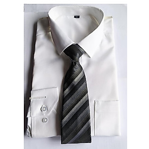 Simpowe Men's Clip On Tie 2.75 Inches (2.75", Grey)