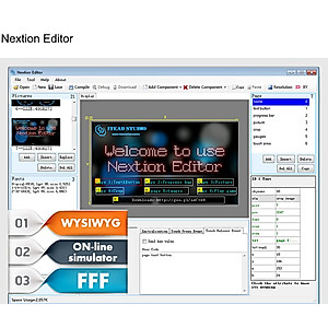 Ferwooh Nextion Basic Display 2.8'' NX3224T028 2.8inch TFT Resistive Touch Screen Panel 320X240 UART HMI LCD Display Module