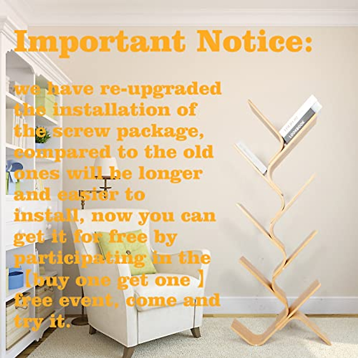 NA 8-Tier Bamboo Tree Modern Bookshelf, Creative Curved Standing Bookcase Rack Book Storage Organizer Shelves, Display Floor Book Shelf Space Saver for Home Office Living Room Bedroom