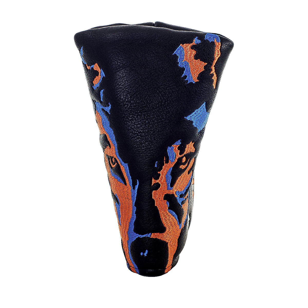 Wolf Head Blade and Midsize Mallet Putter Headcover, Black