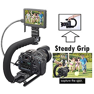 Camera Stabilizing Pro Grip Handle for Sony NEX-3N NEX-3NL NEX-5T NEX-5TL