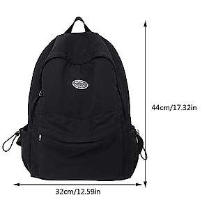 Juoxeepy Laptop Backpack Cute Aesthetic College Backpack for Women Lightweight Everyday Backpack Nylon Travel Daypack Rucksack