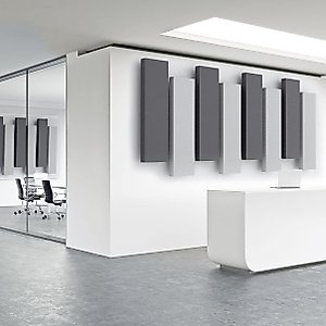 Acoustimac DMD Stagger Acoustic Panel Design Pack: 8 Pcs 8)4'x1'x2" 4-gray & 4-charcoal