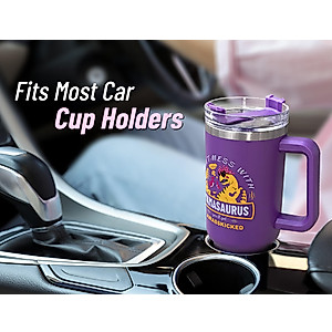 DLOCCOLD Gifts for Mom - 40oz Dinosaur Tumbler, Birthday & for Women, Purple