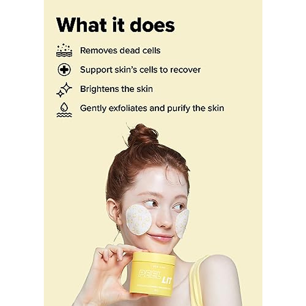 I DEW CARE Peel Lit Citric Acid Peel Pads | Exfoliating Vitamin C Treatment Pads with AHA and PHA | Chemical Peels for Face | Korean Skincare, Vegan, Cruelty-free, Gluten-free, Paraben-free