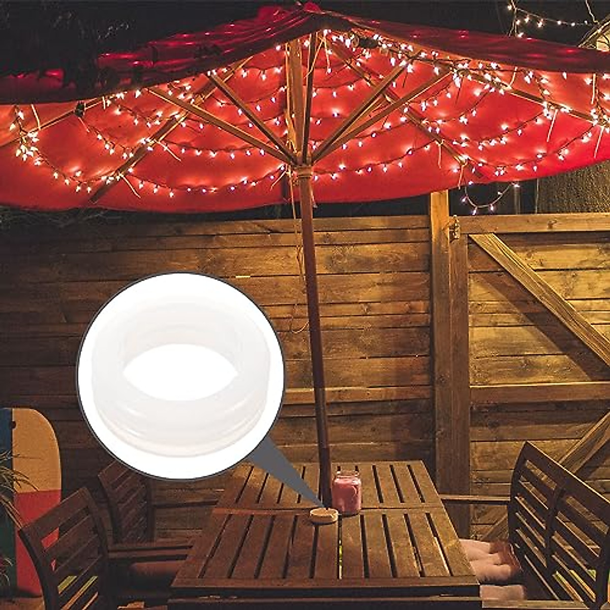 Happyyami 2Pcs Patio Table Umbrella Hole Ring Silicon Rubber Umbrella Table Hole Ring Outdoor Silicone Umbrella Hole Rings Umbrella Hole Rings Umbrella Hole Ring