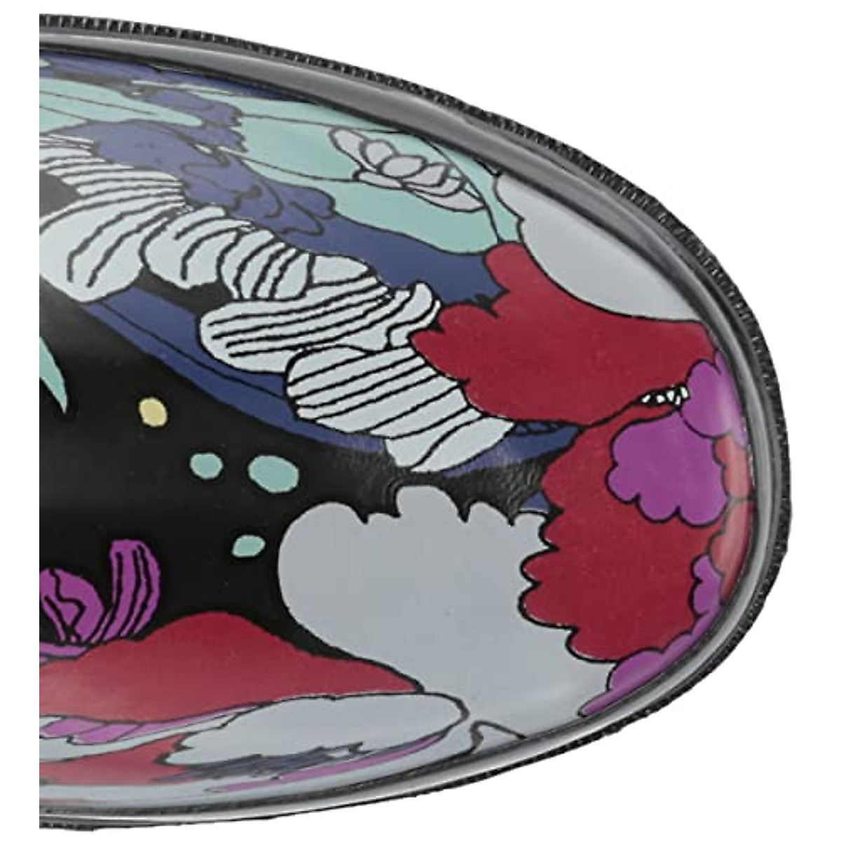 Sakroots Women's Rhythm Rain Boot, Black Flower Power, 8