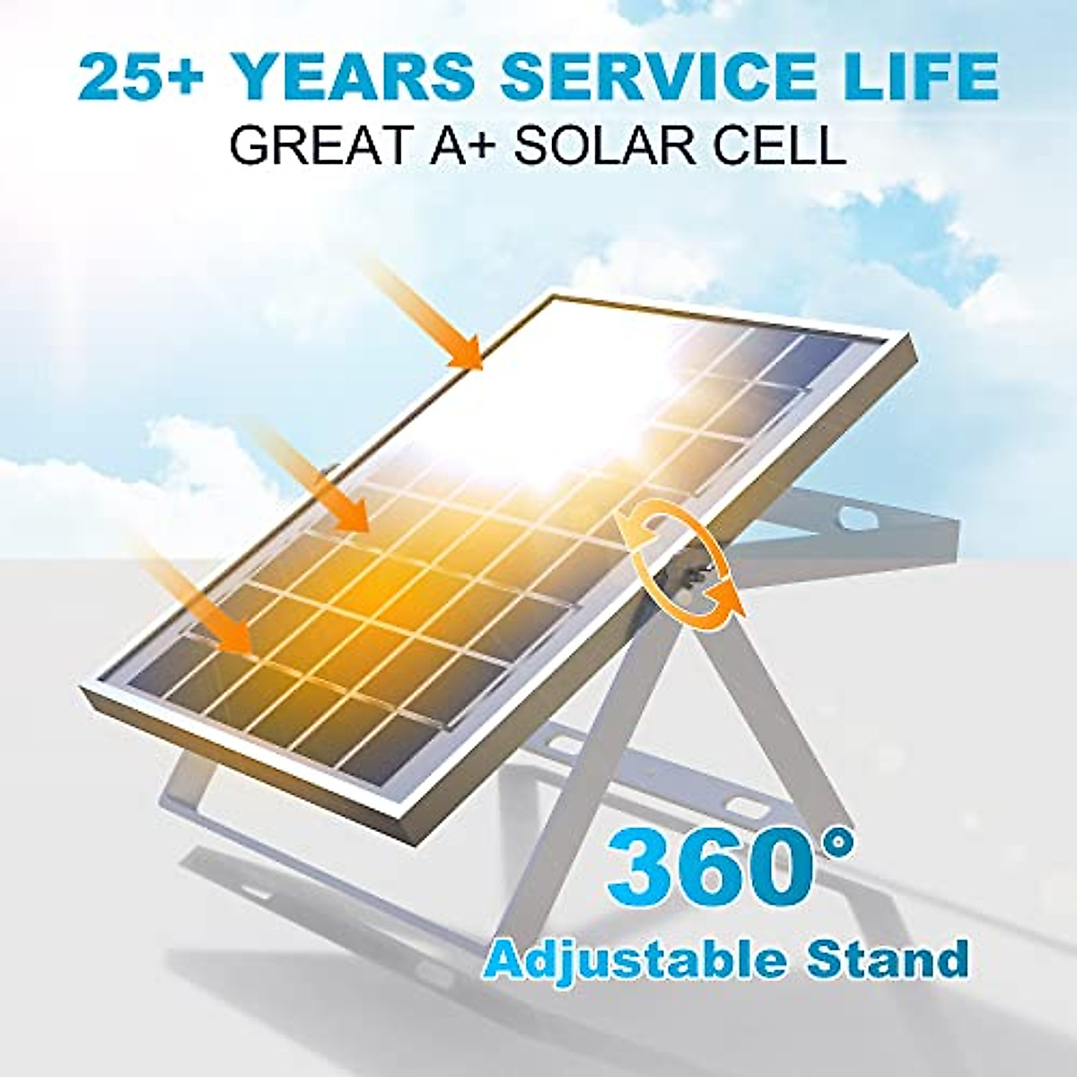 SOLPERK Solar Fan for Greenhouse, 10W Solar Powered Fan for Chicken Coop, Waterproof Solar Exhaust Fan for Shed with 11.8ft/3.6m Cable