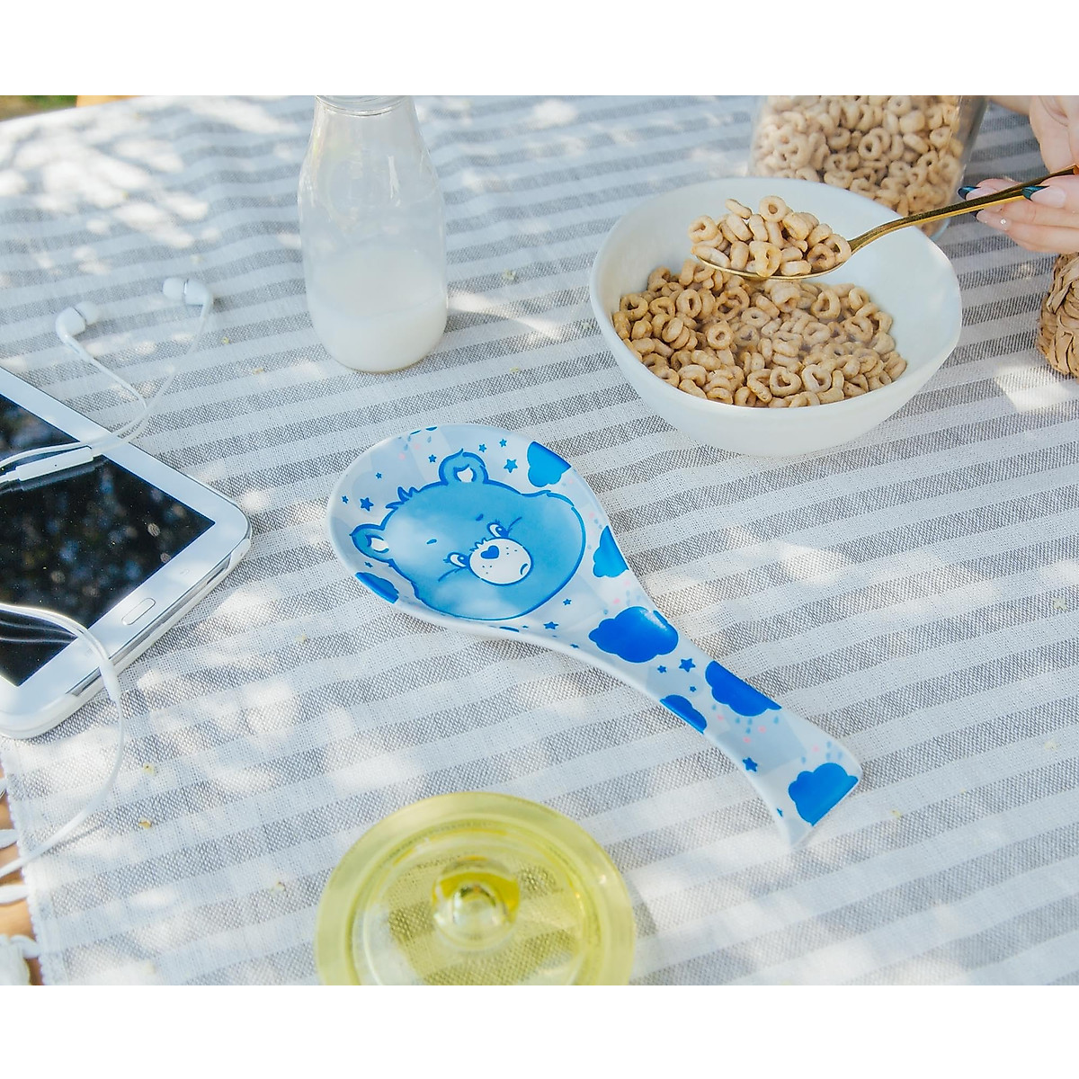 Care Bears Grumpy Bear Ceramic Spoon Rest Holder | Kitchen Organizer For Utensils To Keep Countertop Clean