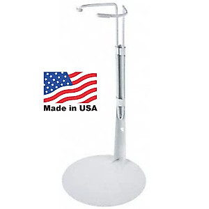 Kaiser Doll Stand 2501 - White Doll Stand for 12" to 18" Fashion Dolls and Action Figures