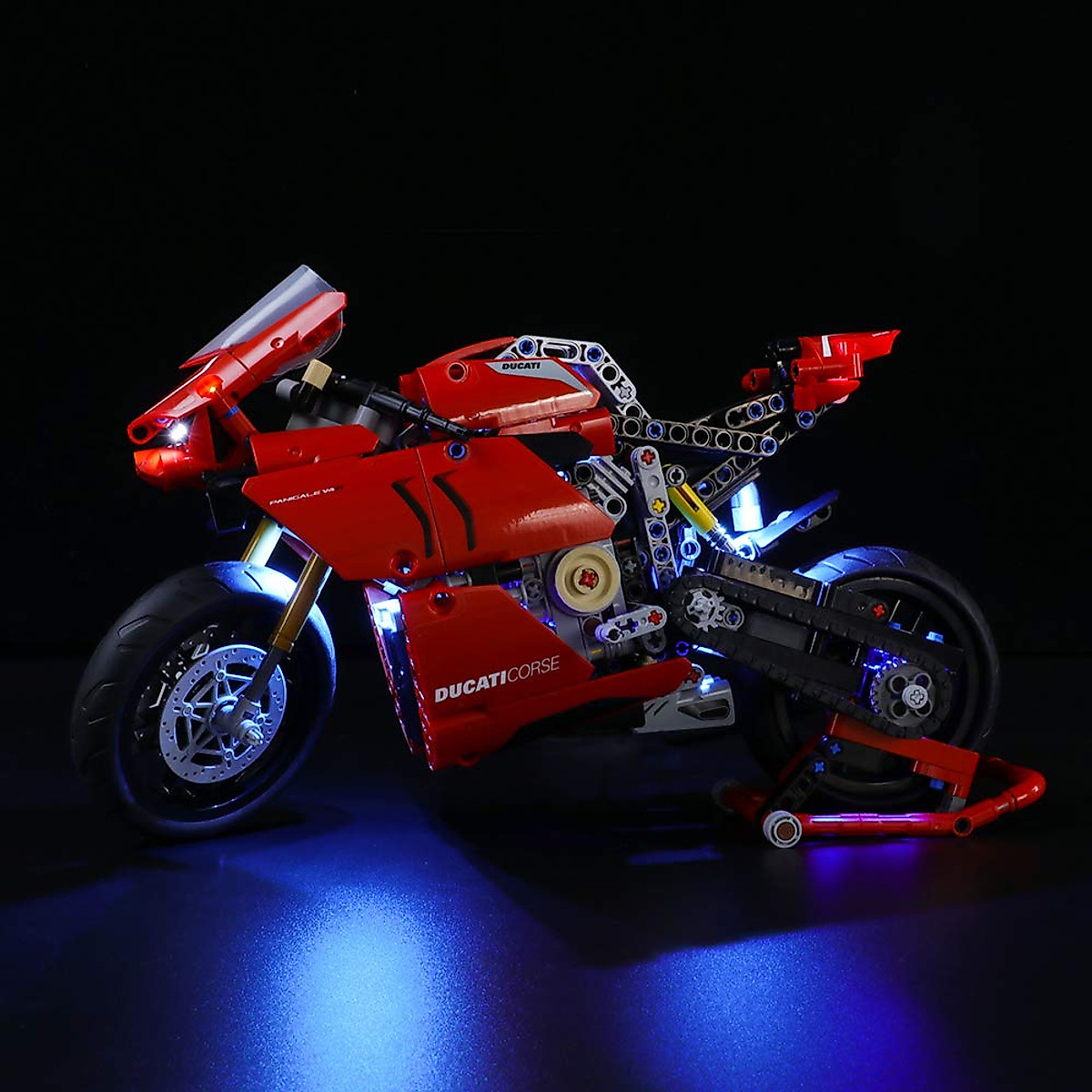 LIGHTAILING Light Set for (Technic Ducati Panigale V4 R) Building Blocks Model - Led Light kit Compatible with Lego 42107(NOT Includ