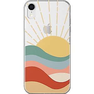Casely iPhone XR Case | Here Comes The Sun | Cute Colorblock Sunset Case