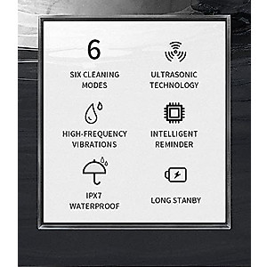 Electric Toothbrush for Adults, 4 Brush Heads and Travel case, 2 Hours Fast Charge for 50 Days, 6 Adjustable Modes Built-in 2-Minute Smart Timer IP7 Waterproof 36000 VPM Deep Clean (Pink)