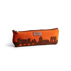 Dalaitti SCMR02/7 Pen Case, Leather, Roma, Orange