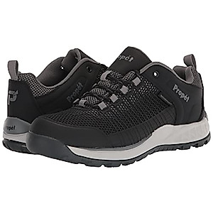 Propét Mens Vestrio Hiking Shoe, Black/Grey, 9 XX-Wide US