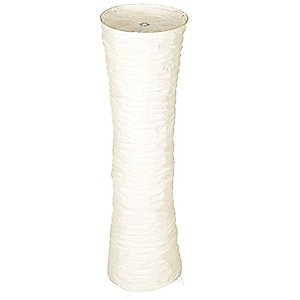 OSALADI Floor Light Shade Modern Vertical Paper Lamp Shade Nordic Lamp Shade Replacement Floor Light Cover for Home, Beige