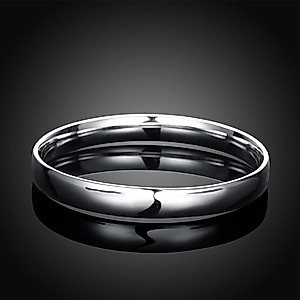 925 Sterling Bangle Bracelet Fashion Jewelry Water Drop Chunky Bangles for Women